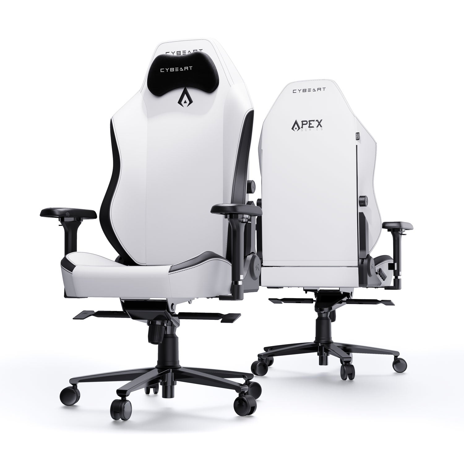 Arctic White Gaming Chair | Apex Series Chairs | Cybeart – Cybeart US