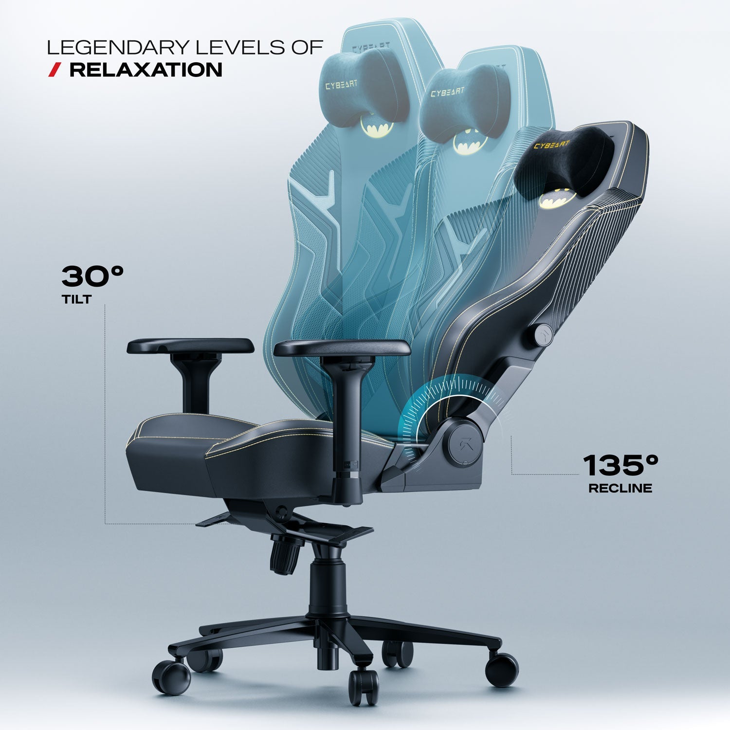Batman Classic Gaming Chair | Batman - DC Comics Chairs | Cybeart