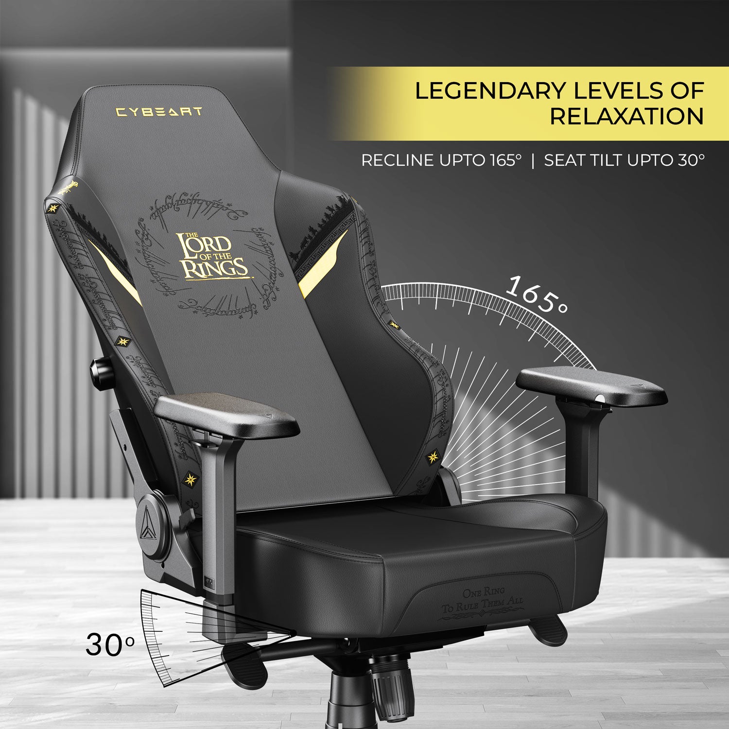 Lord of the Rings Blacked Edition Gaming Chair | Cybeart