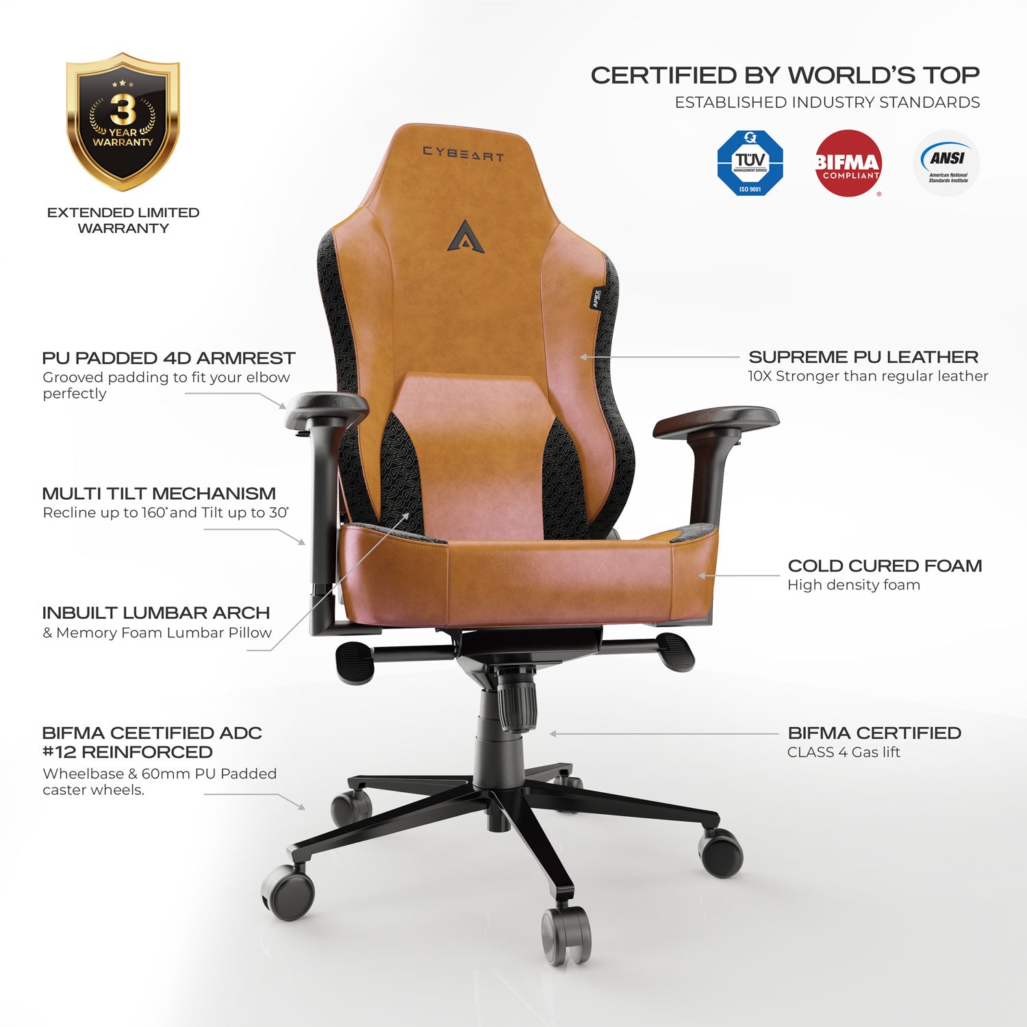Vintage Edition Gaming Chair | Apex NEO Series Chairs | Cybeart